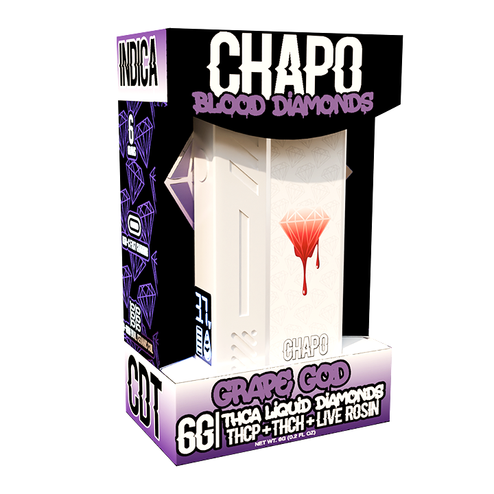Chapo Blood Diamonds Grape God Indica 6g | The Original Vape